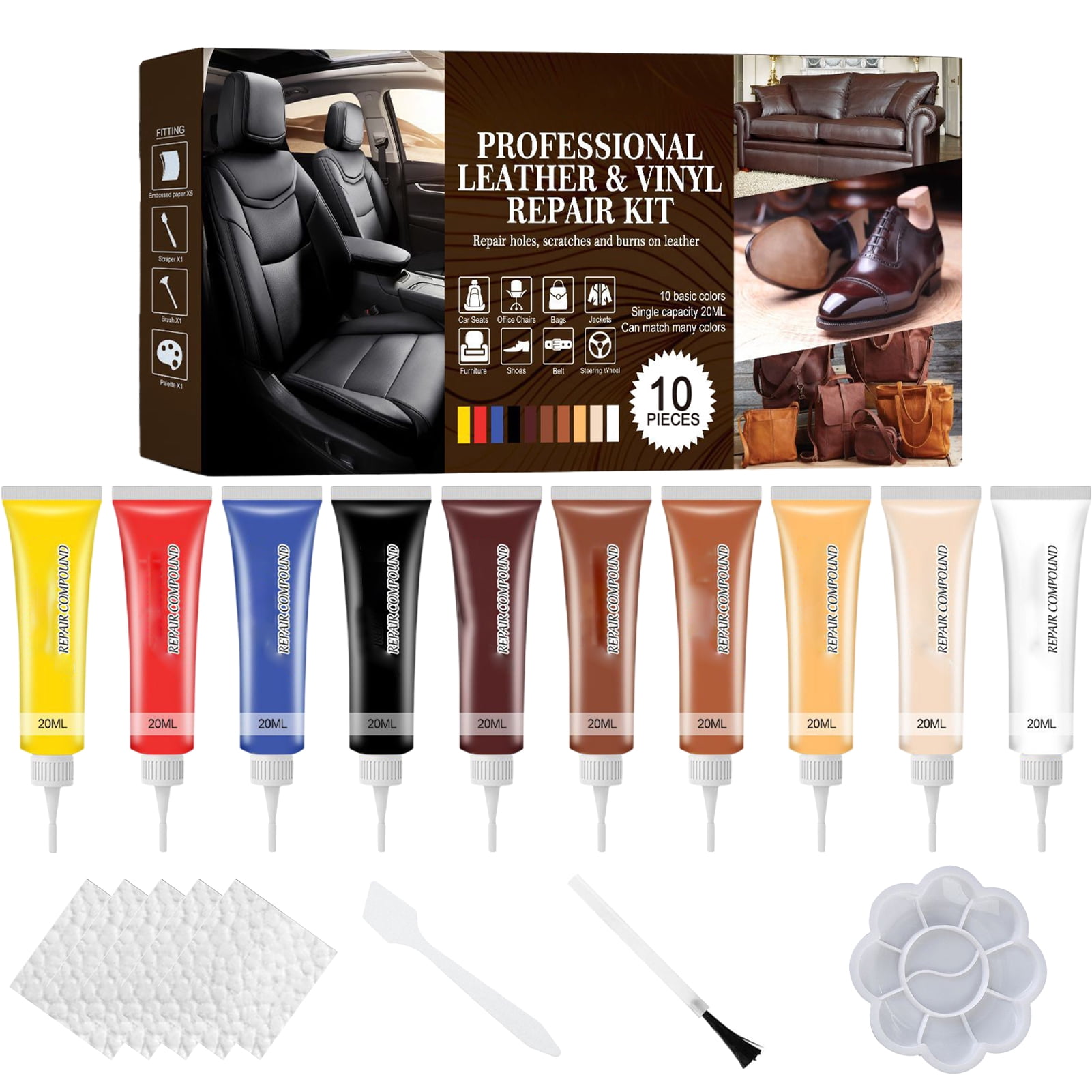 Leather Repair Kit，Leather Repair Restorer，Multifunctional Leather ...