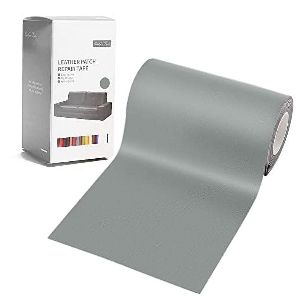 Dark Grey Leather Repair Patch Kit, 4x60 inch Self Adhesive for ...