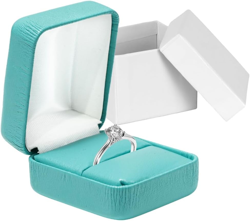 Leather Ring Box for Proposal, Engagement ring box | Premium jewelry ...