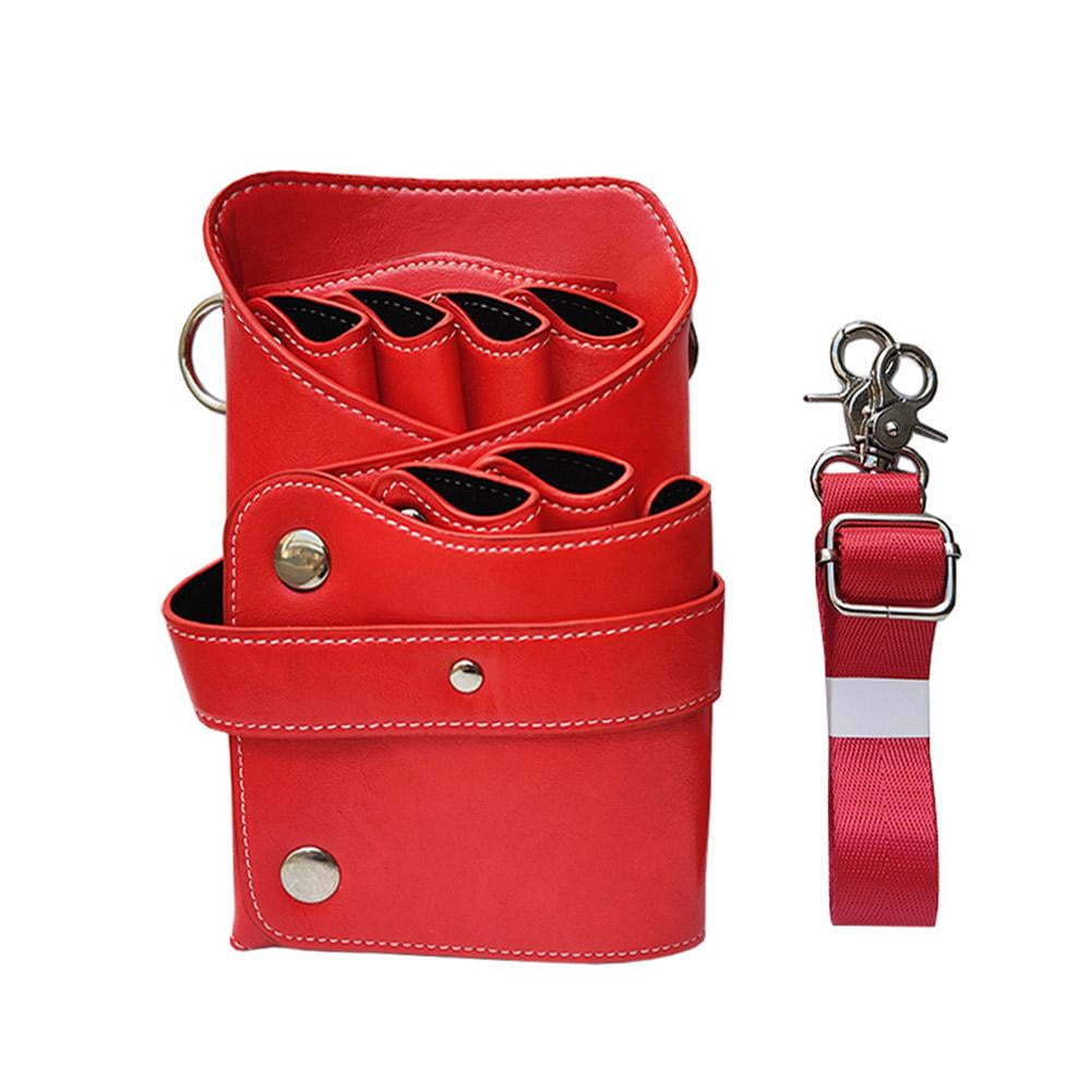 Leather Scissor Bag for Waist, Portable Hair Tool Bag for Hairdressers ...