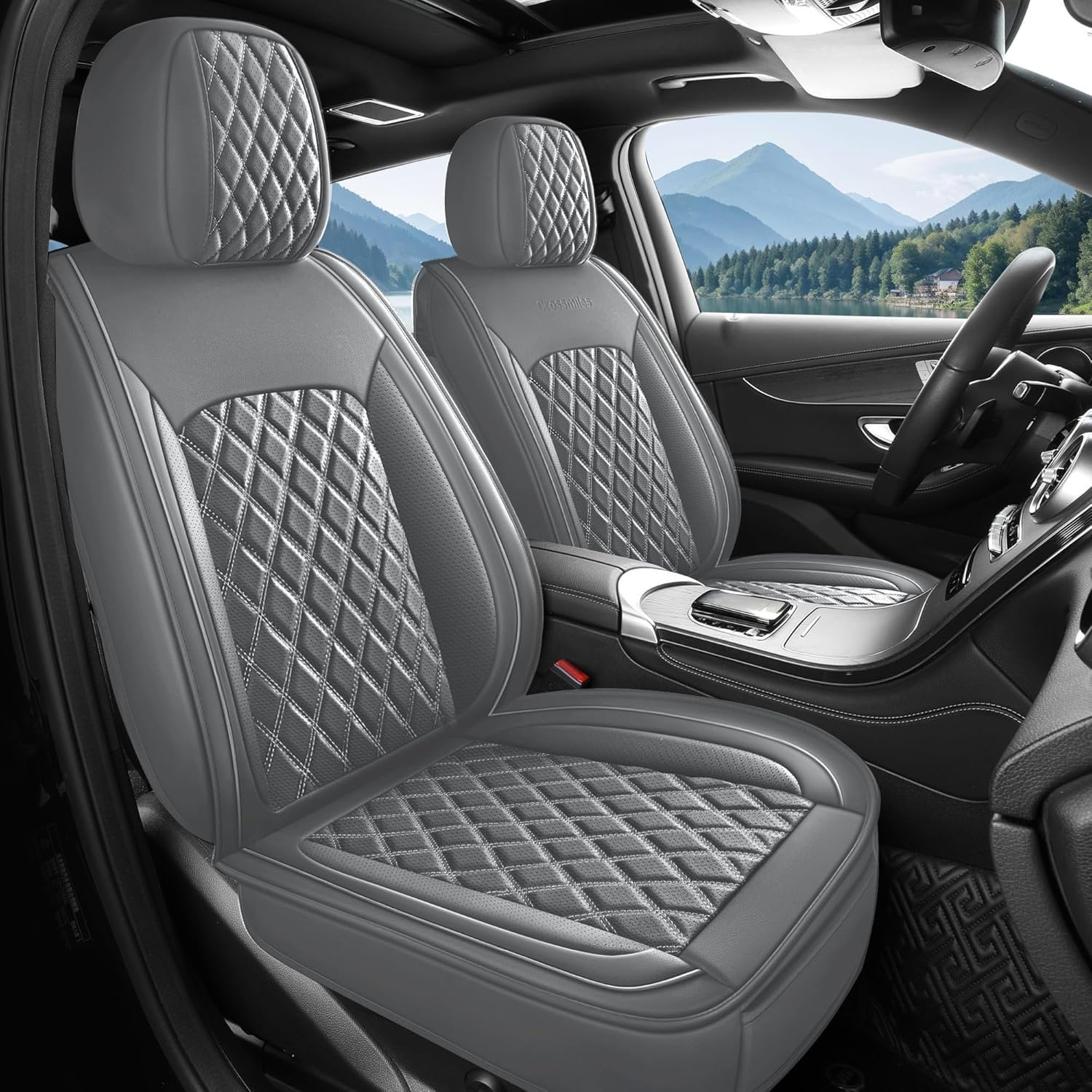 Leather Seat Cover,Protector Seat Automotive Seat Covers Full Sets ...