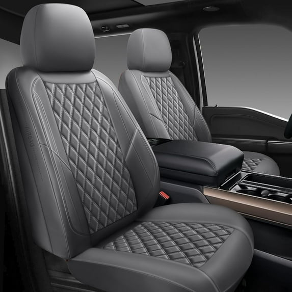 Leather Seat Covers Full Set,Universal Fit for ,&SUVs, Seat Cushion ...