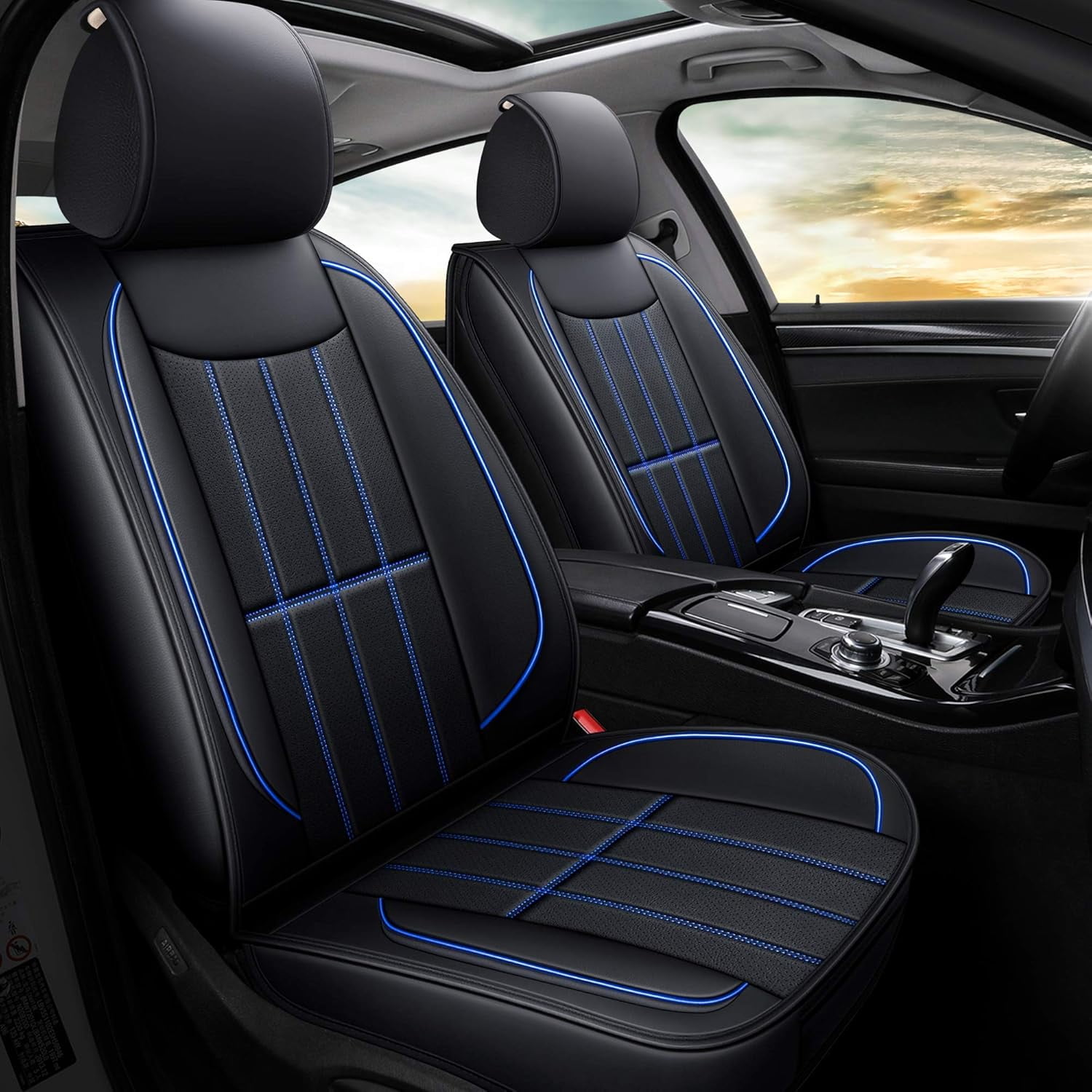Leather Seat Covers, Leatherette Automotive Cushion Cover for SUV Pick ...