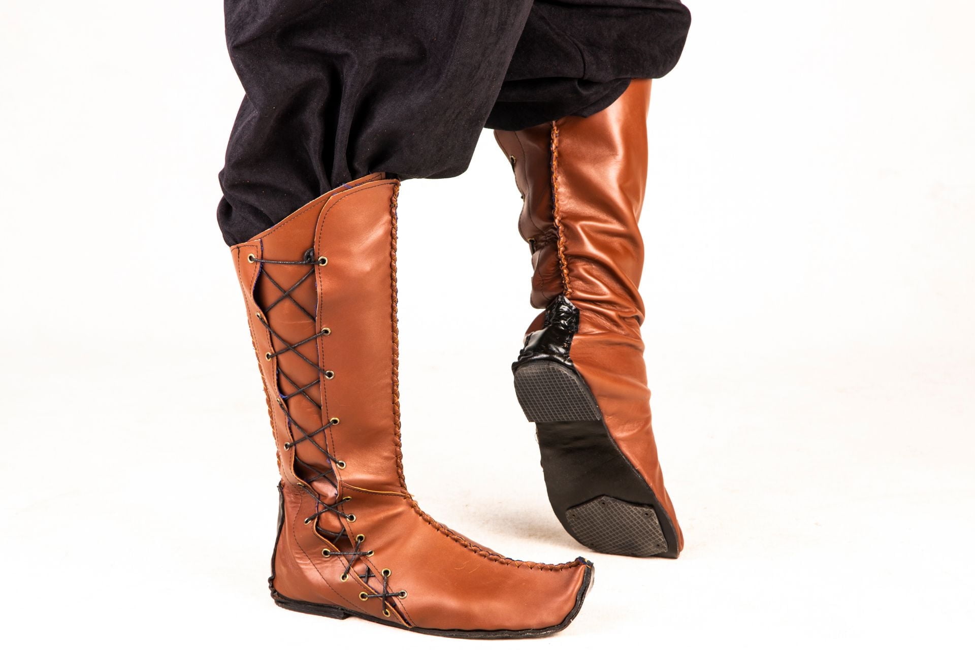 Leather Seljuk Boots Medieval Style Renaissance boots Reenactment ...