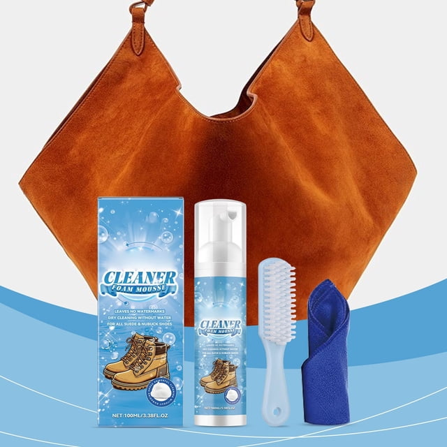 Leather Shoe Cleaner Kit | Frosted Leather Cleaner 100ml for Knitted ...