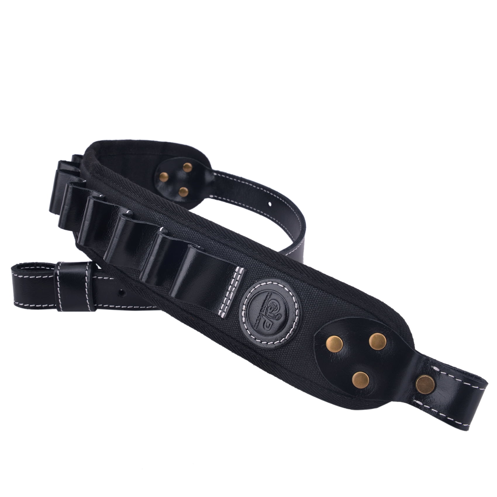 Leather Shotgun Sling, Canvas Shotshell Shoulder Straps for Hunting and ...