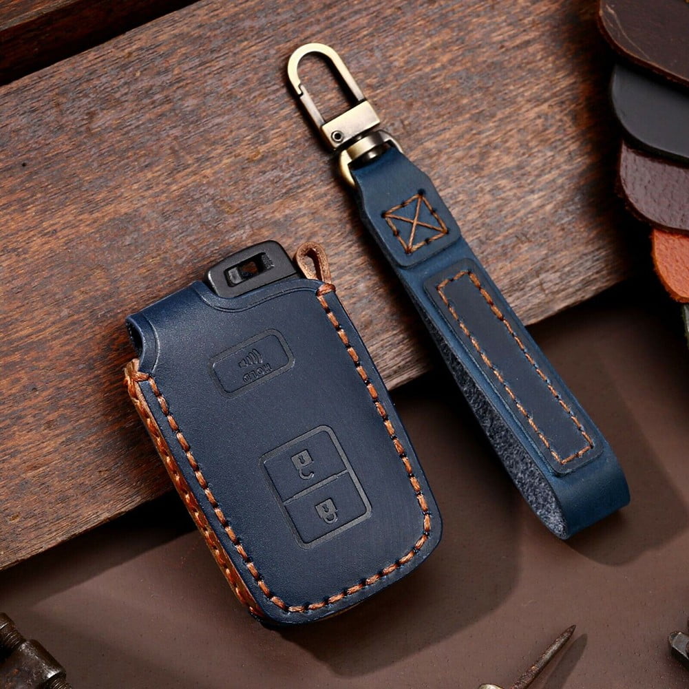 Leather Smart Car Key Cover Case Fob Holder for Toyota 4 Runner for ...