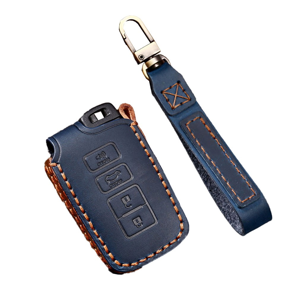 Leather Smart Car Key Cover Case Fob Holder for Toyota 4 Runner for ...
