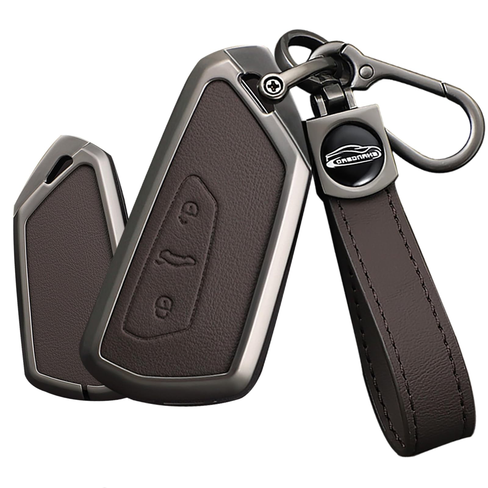 Leather Smart Car Key Fob Cover for VW Volkswagen ID3 ID4 MK8 Golf 8 ...