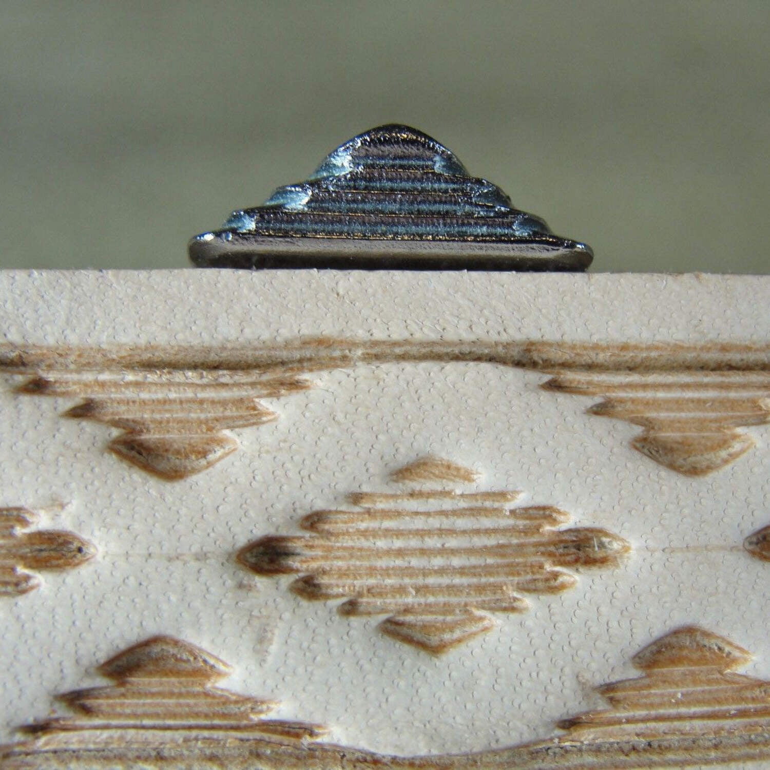 Leather Stamping Tool, Half Diamond Geometric Stamp, F926H, Leather ...