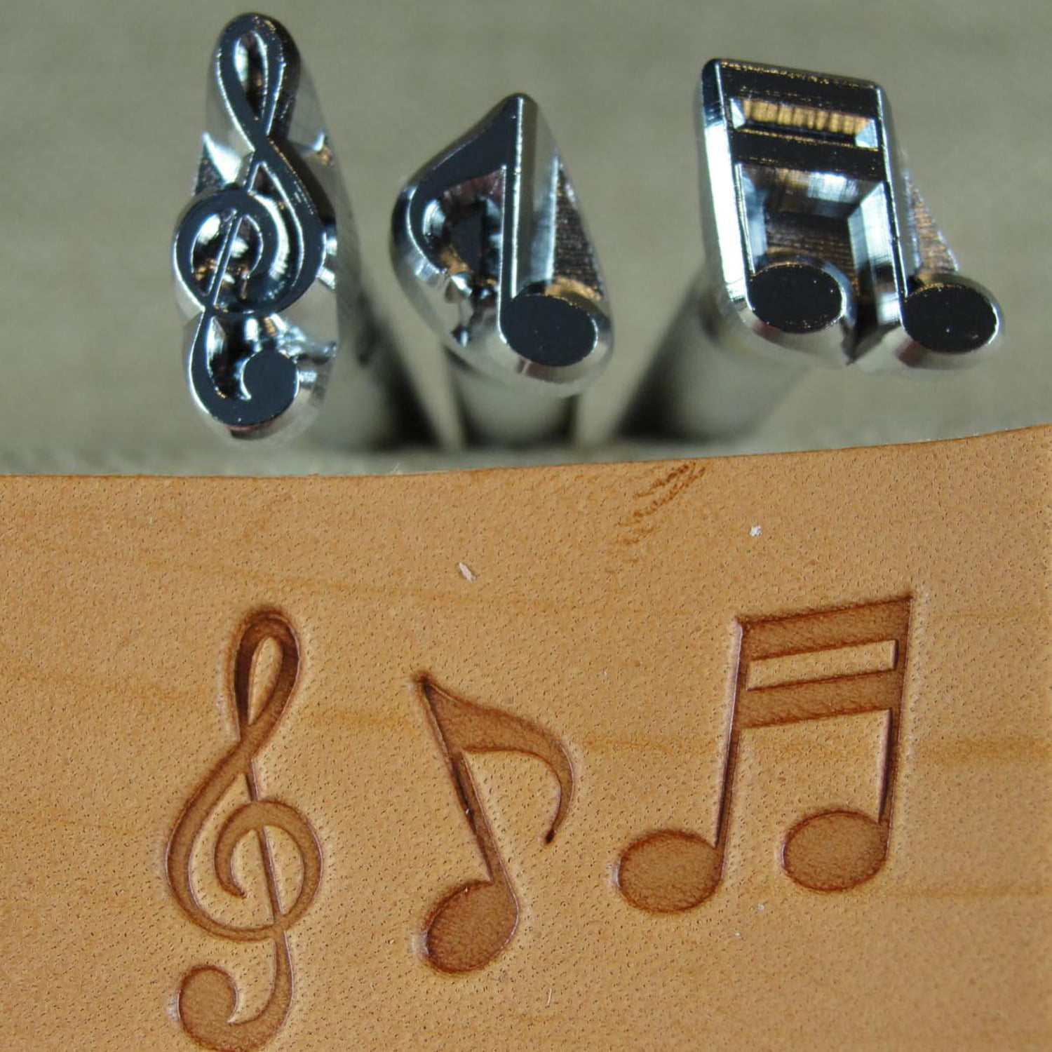Leather Stamping Tools, Music Note Stamps, Set of 3 Leather Stamping ...