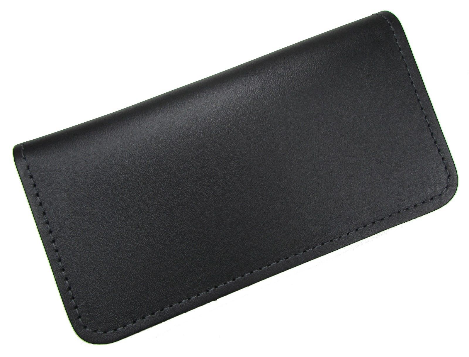 Leather Standard Checkbook Cover USA Made, Black - Walmart.com