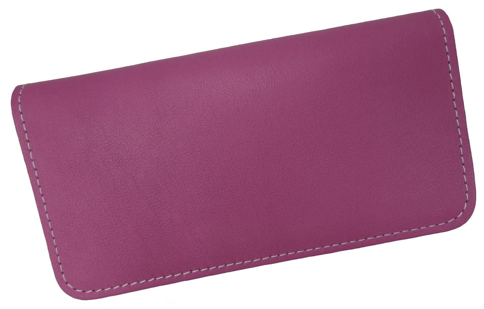 Leather Standard Checkbook Cover USA Made, Pink - Walmart.com