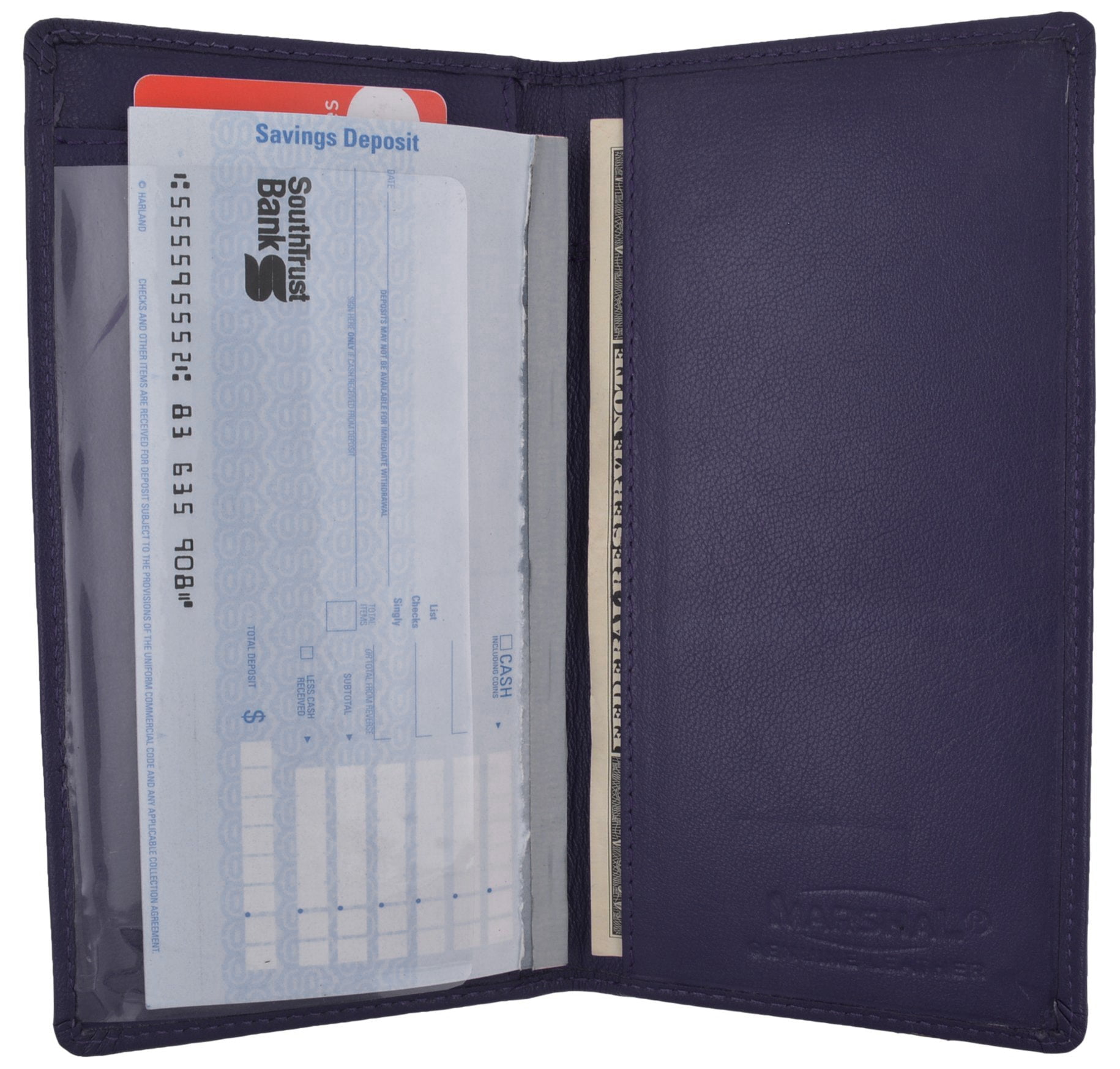 Leather Standard Plain Checkbook Cover Handcrafted Wallet Men Women ...