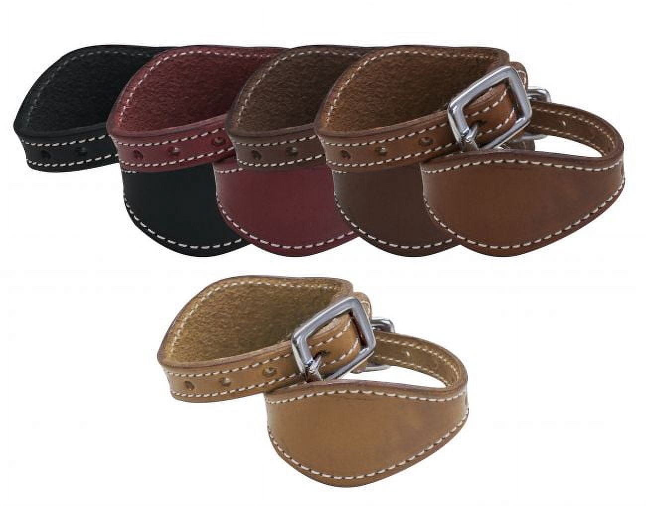 Leather Stirrup Hobbles (Black) - Walmart.com