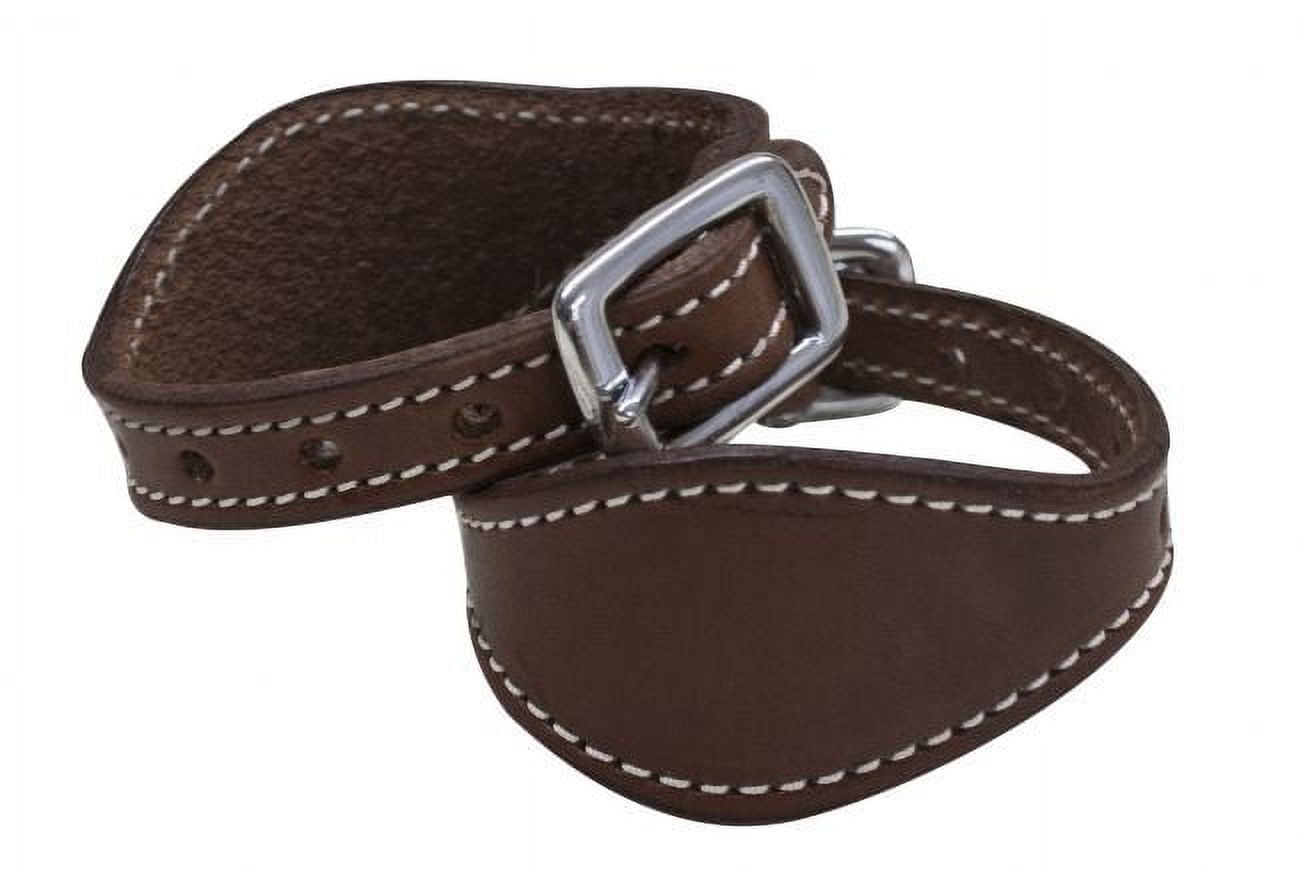 Leather Stirrup Hobbles (Dark Brown) - Walmart.com
