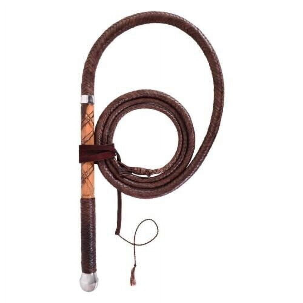 Leather Stock Whip, 8ft Australian Bullwhip with 18inches long fine ...