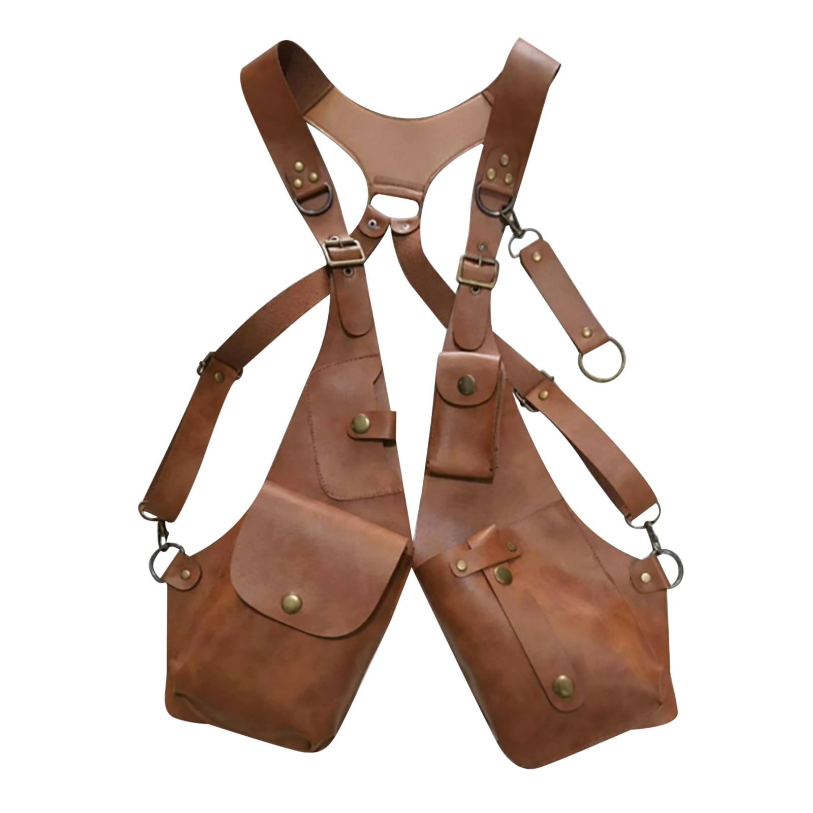 Leather Strap Anti Theft Underarm Shoulder Bag, Steampunk Style Wallet ...