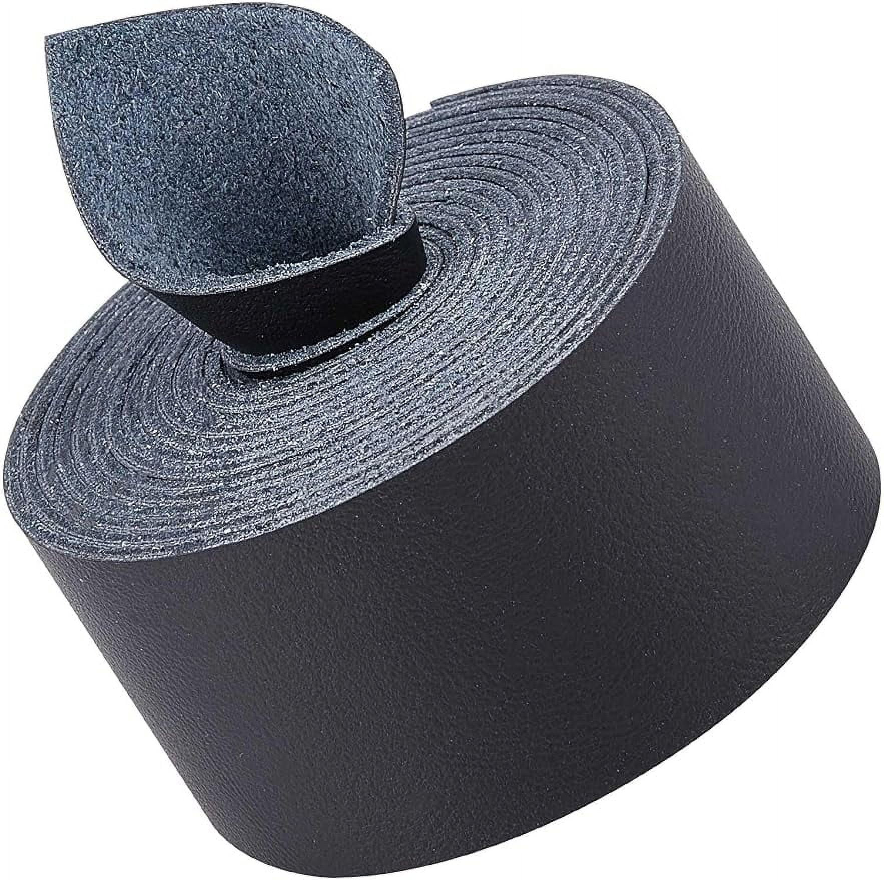 Leather Strap Strips Black Flat Leather Cord Strings for DIY Craft ...