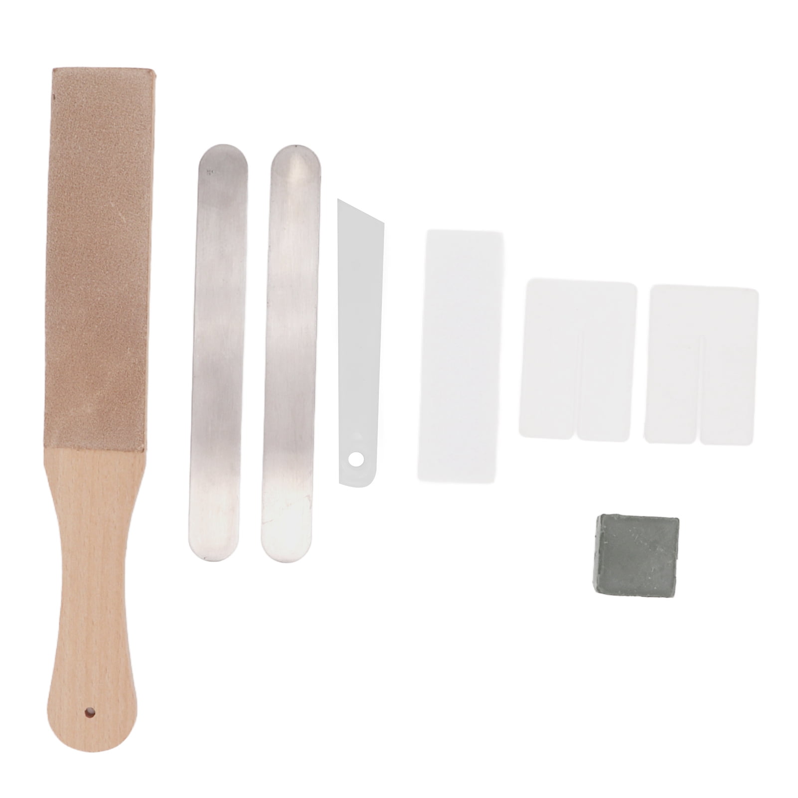 Leather Stropping Kit Complete Tools Double Sided Leather Paddle Honing ...