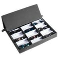 Leather Sunglass Glasses Storage Holder Box with 18 Slots ,Multi ...
