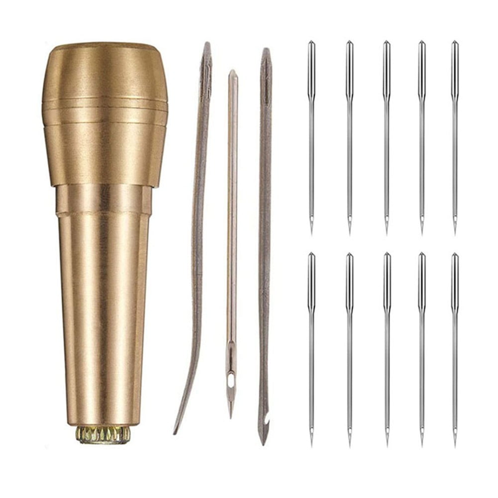 Leather Tent DIY Leather Sewing Awl Needle Copper Handle Set Copper ...