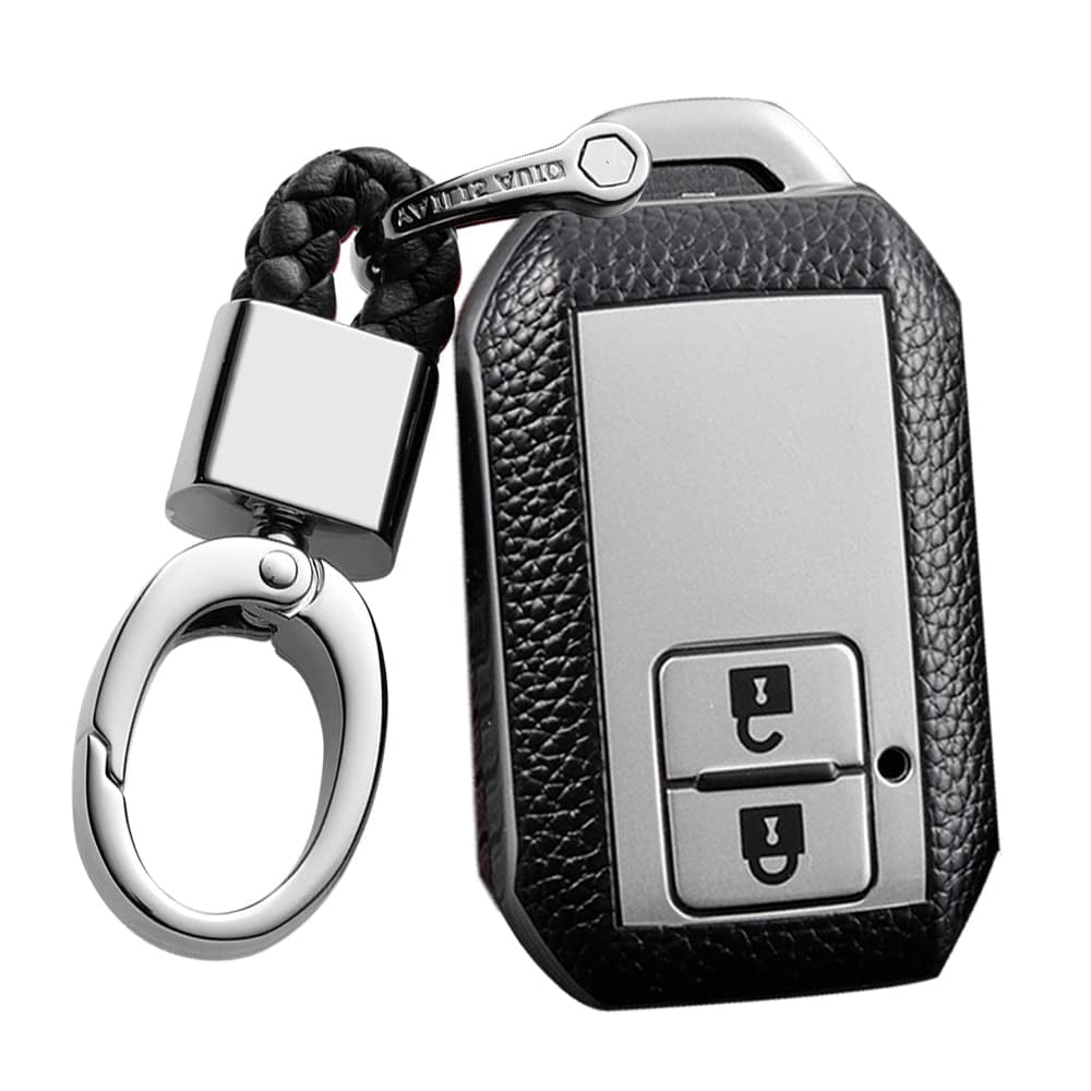 Leather Texture 2 Button Key Fob Cover for Suzuki Swift 2022 2021 Sport ...