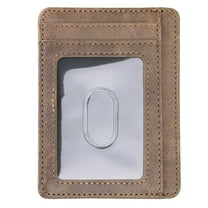 Esafio Compact Travel Leather Wallet for Women, RFID Blocking, Zipper ...