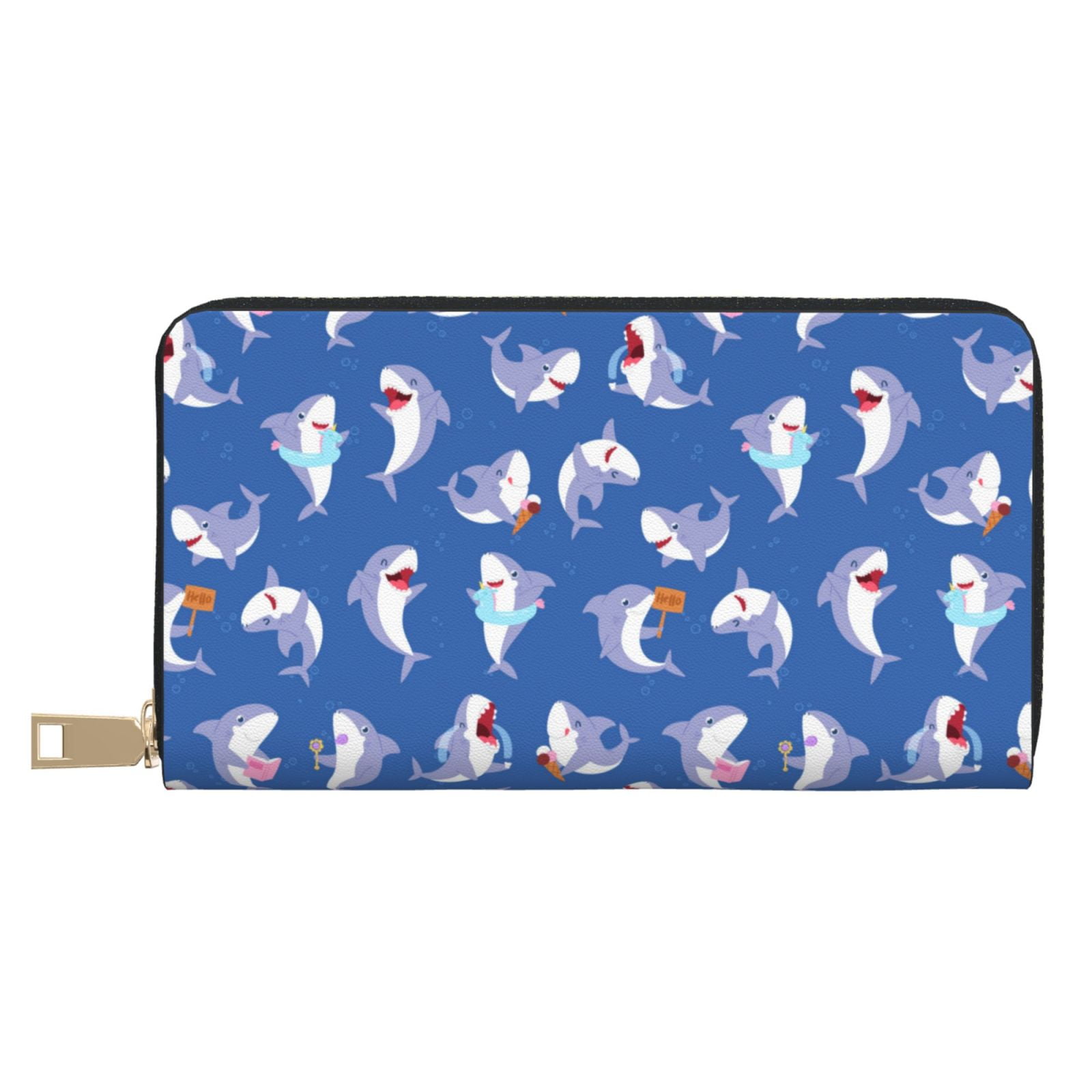 Leather Thin Slim Wallets for Women Men - Cartoon Funny Happy Cute ...