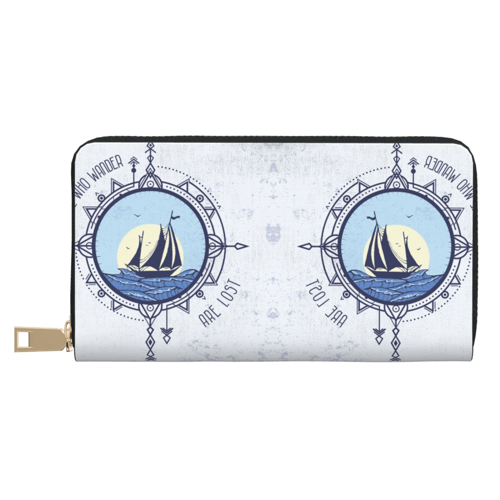 Leather Thin Slim Wallets for Women Men - Not All Who Wander Are Lost2 ...