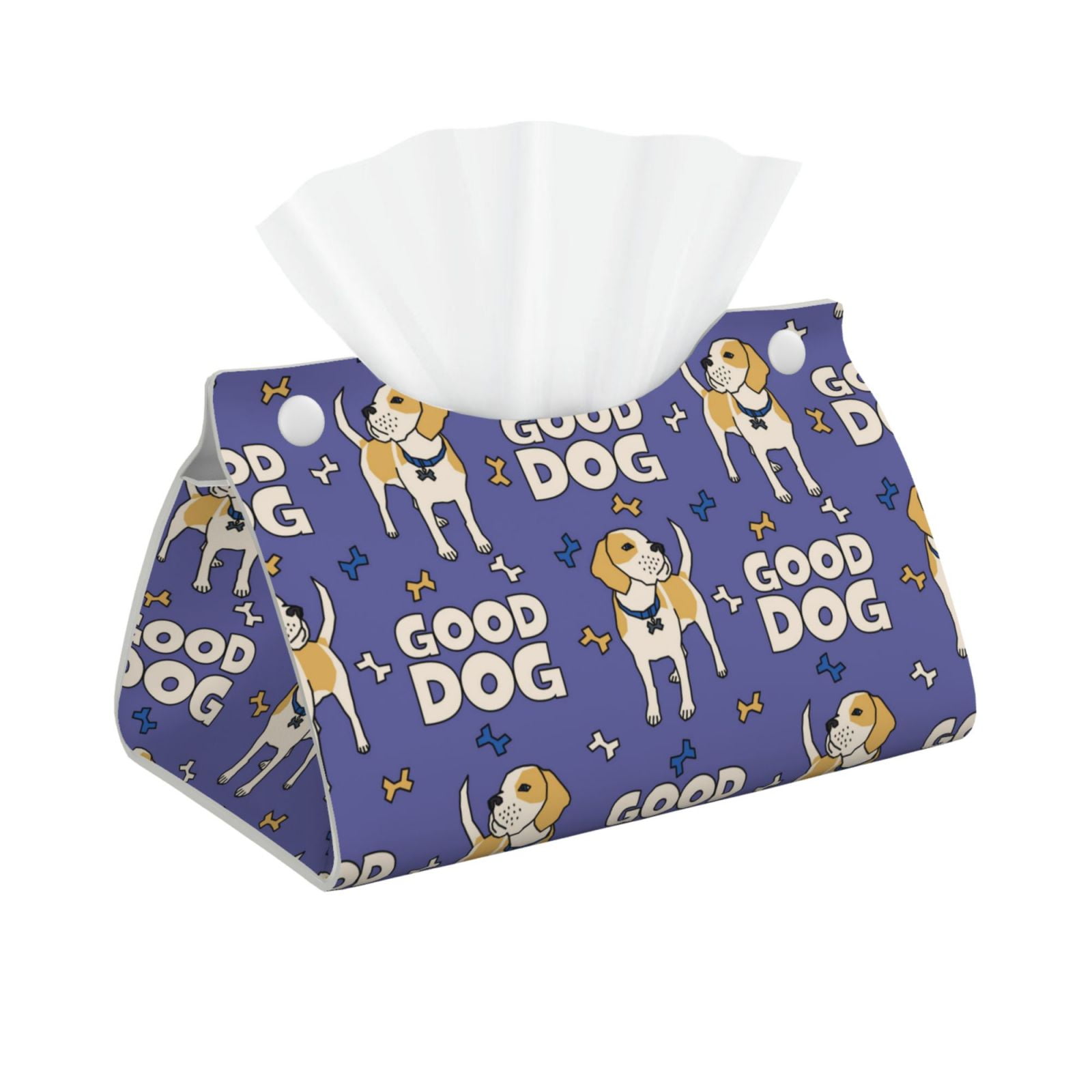 Leather Tissue Box Cover - Beagle Dog good Long PVC Tissue Box Holder ...