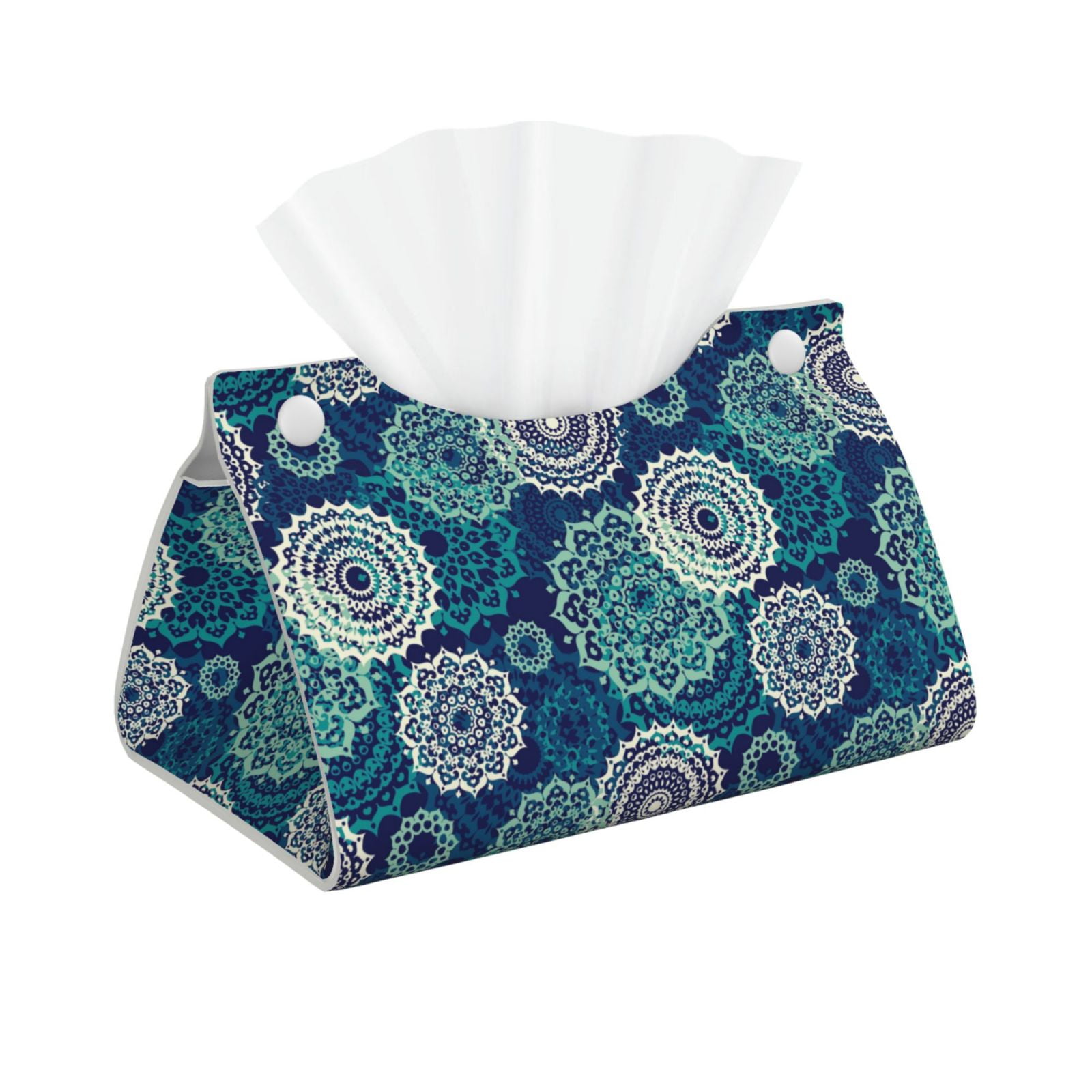 Long Leather Tissue Box Cover - Tissue Box Holder Decorative, Bohemian ...