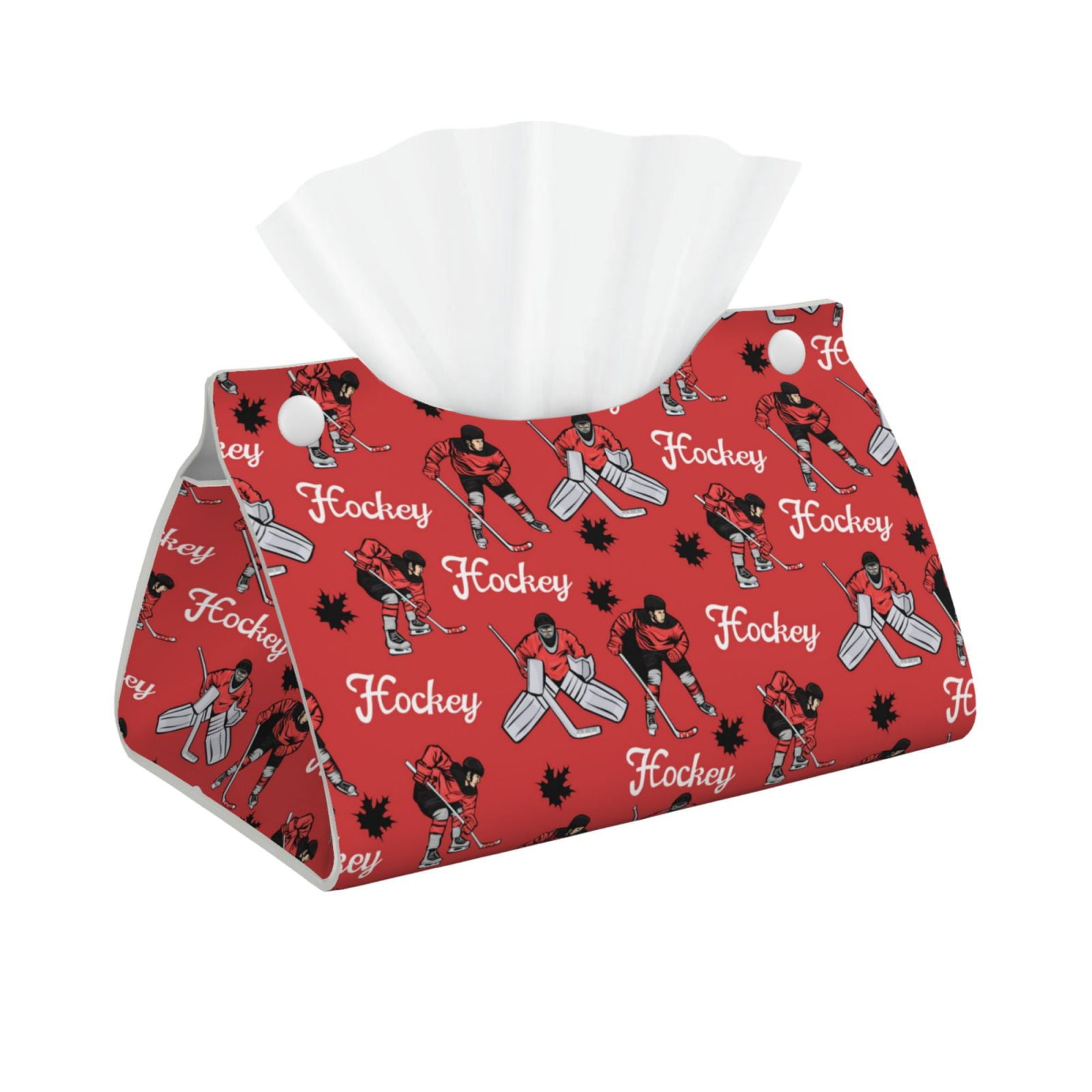 Leather Tissue Box Cover - Canada hockey players maple Long PVC Tissue ...