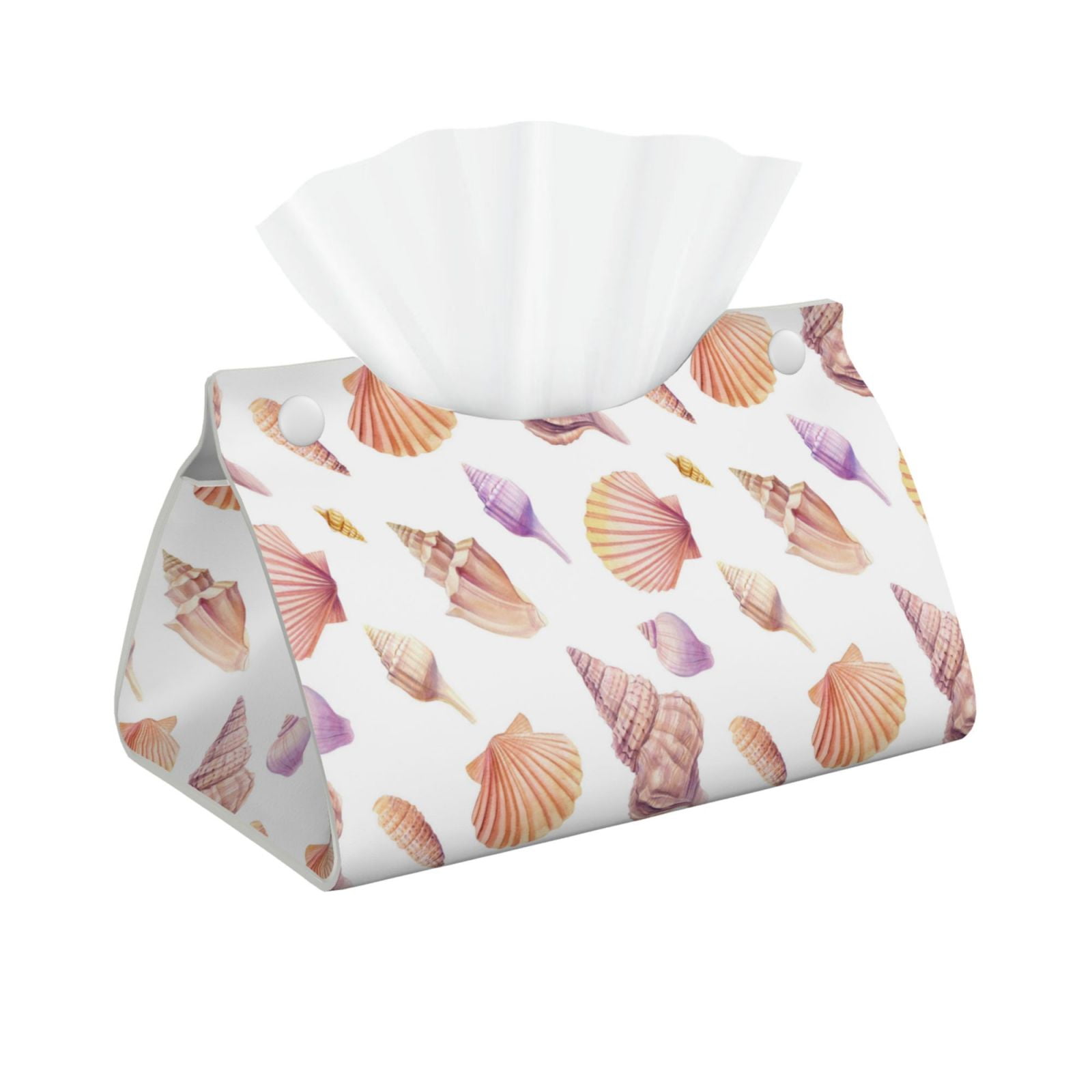 Leather Tissue Box Cover - Conch Shell No.J911 Long PVC Tissue Box ...