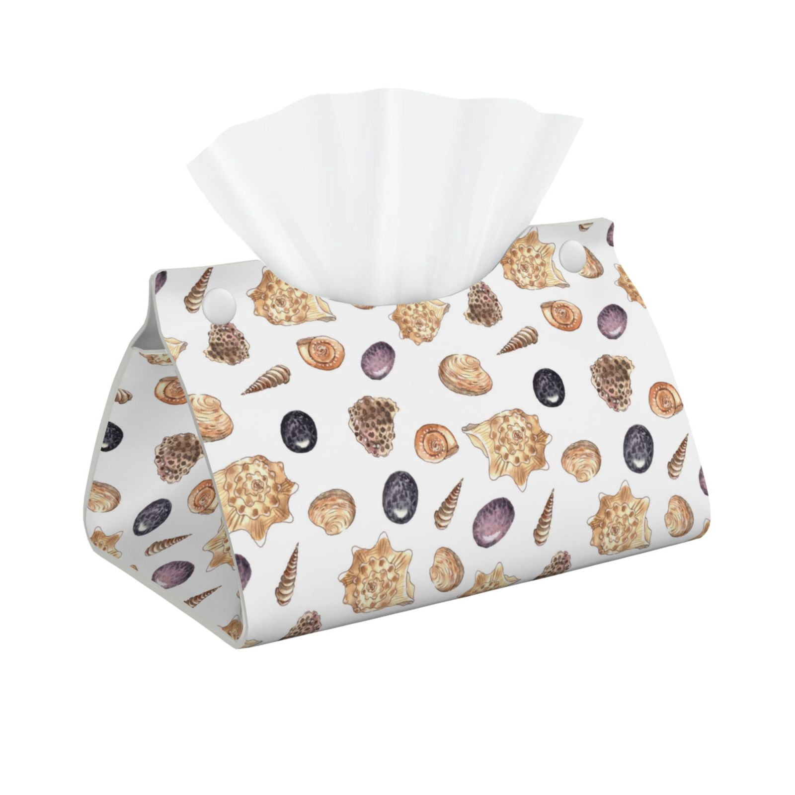 Leather Tissue Box Cover - Conch Shell No.J929 Long PVC Tissue Box ...