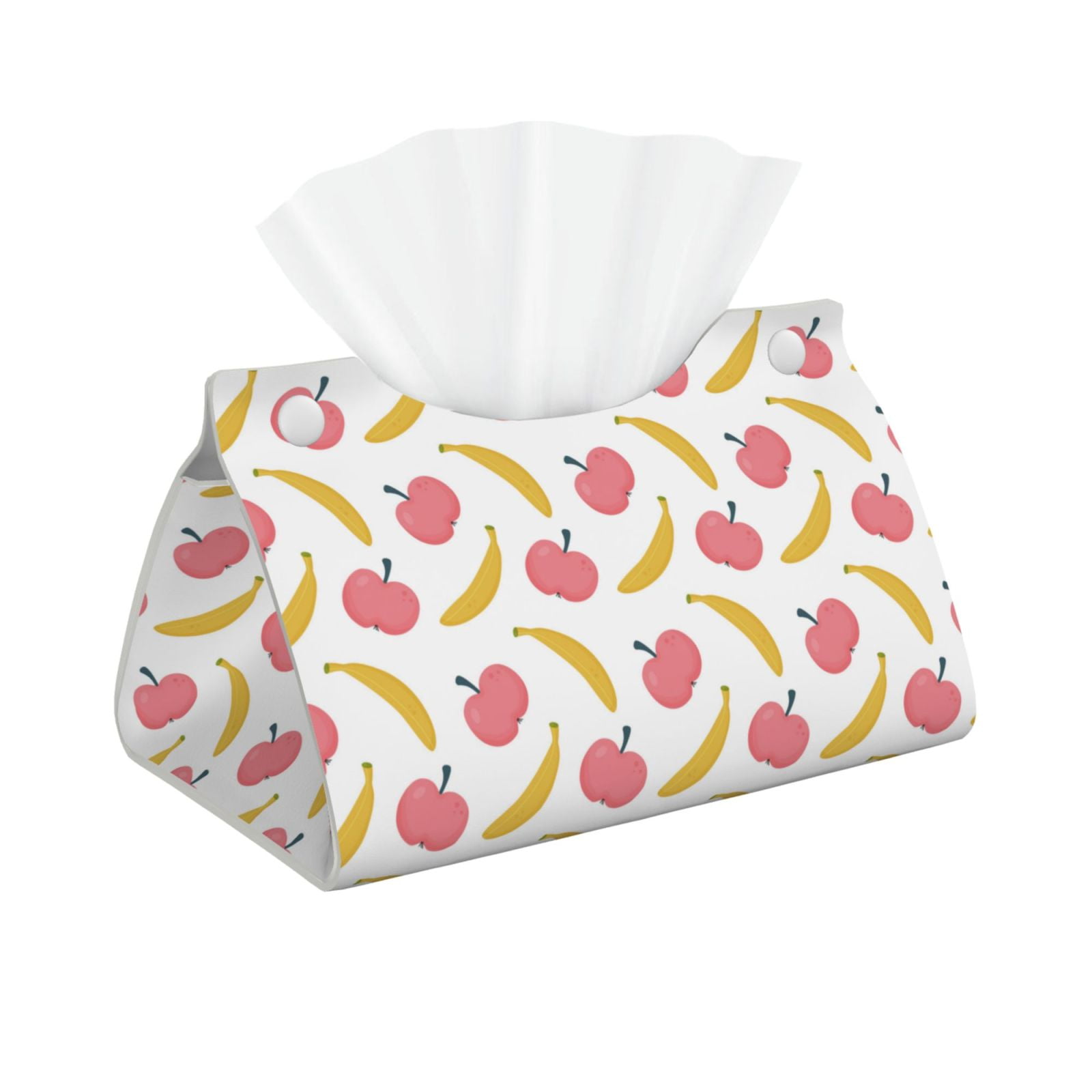 Leather Tissue Box Cover - Cute Banana Fruit Long PVC Tissue Box Holder ...
