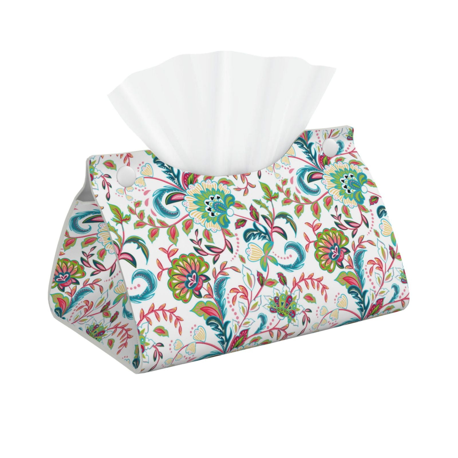 Leather Tissue Box Cover - Fairy flower A Long PVC Tissue Box Holder ...