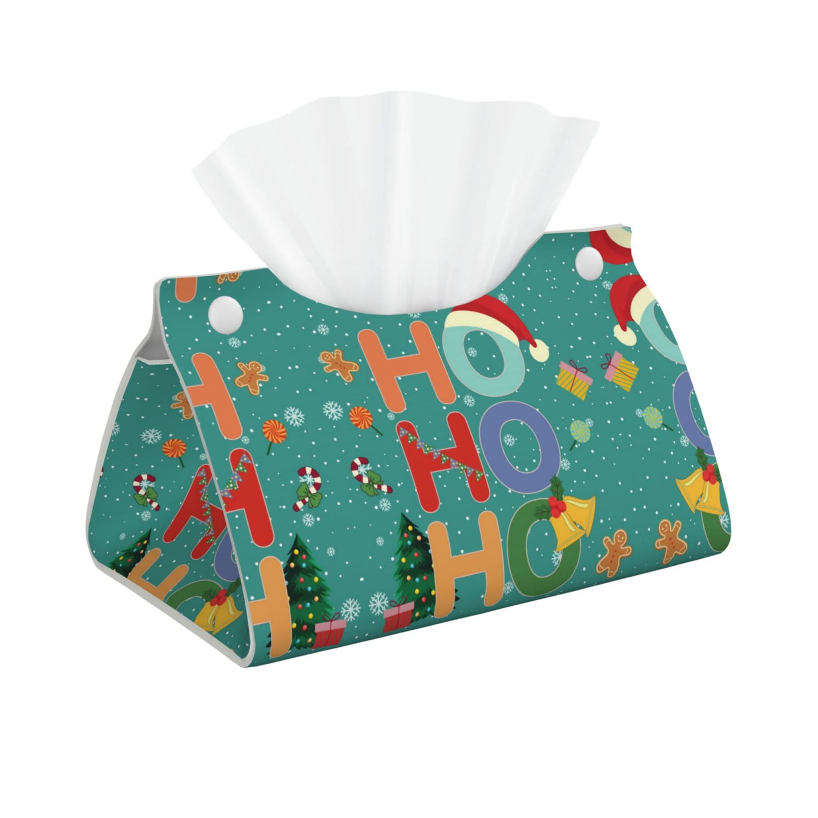 Leather Tissue Box Cover - Ho Ho Ho Long PVC Tissue Box Holder for ...