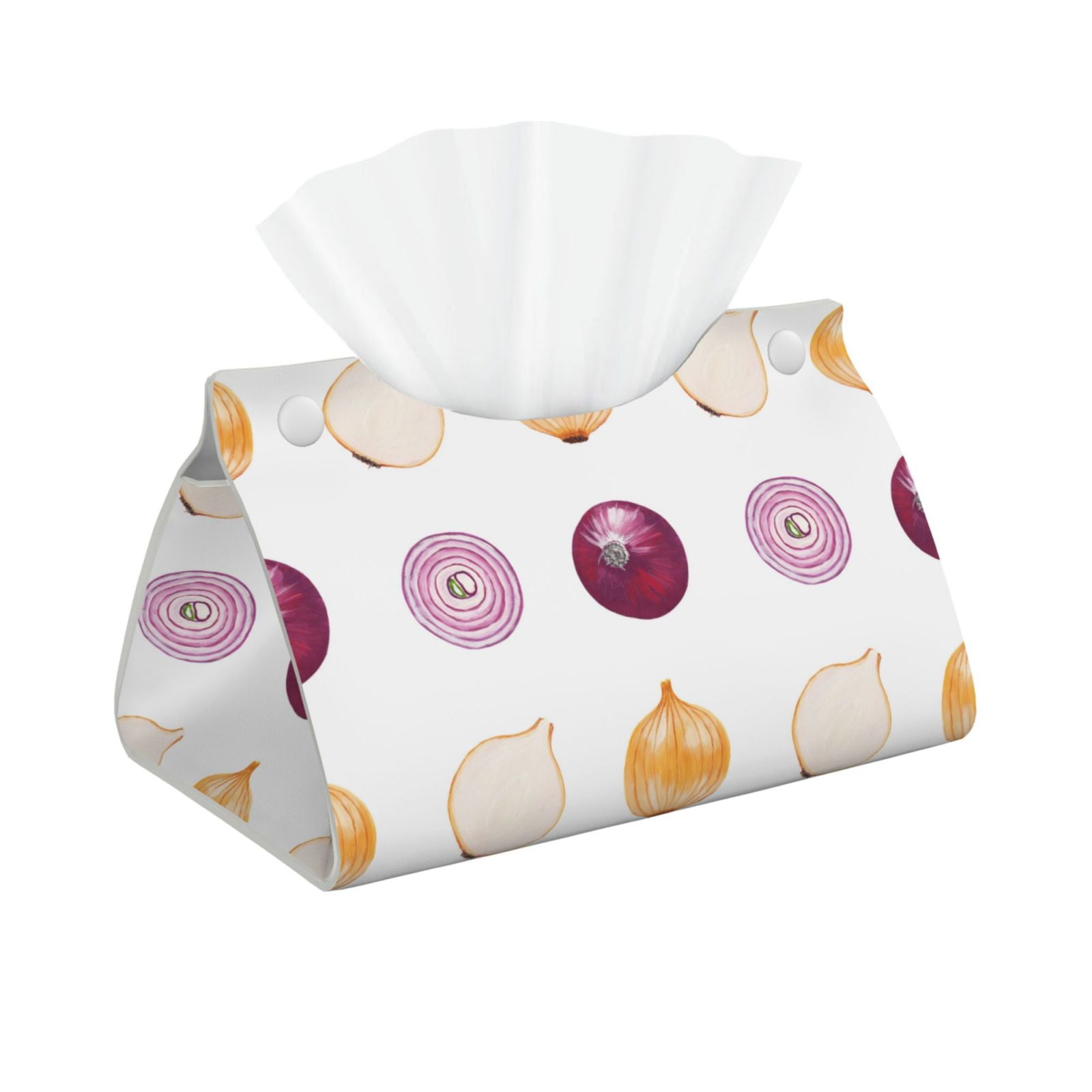 Leather Tissue Box Cover - Onion Minimalist Long PVC Tissue Box Holder ...
