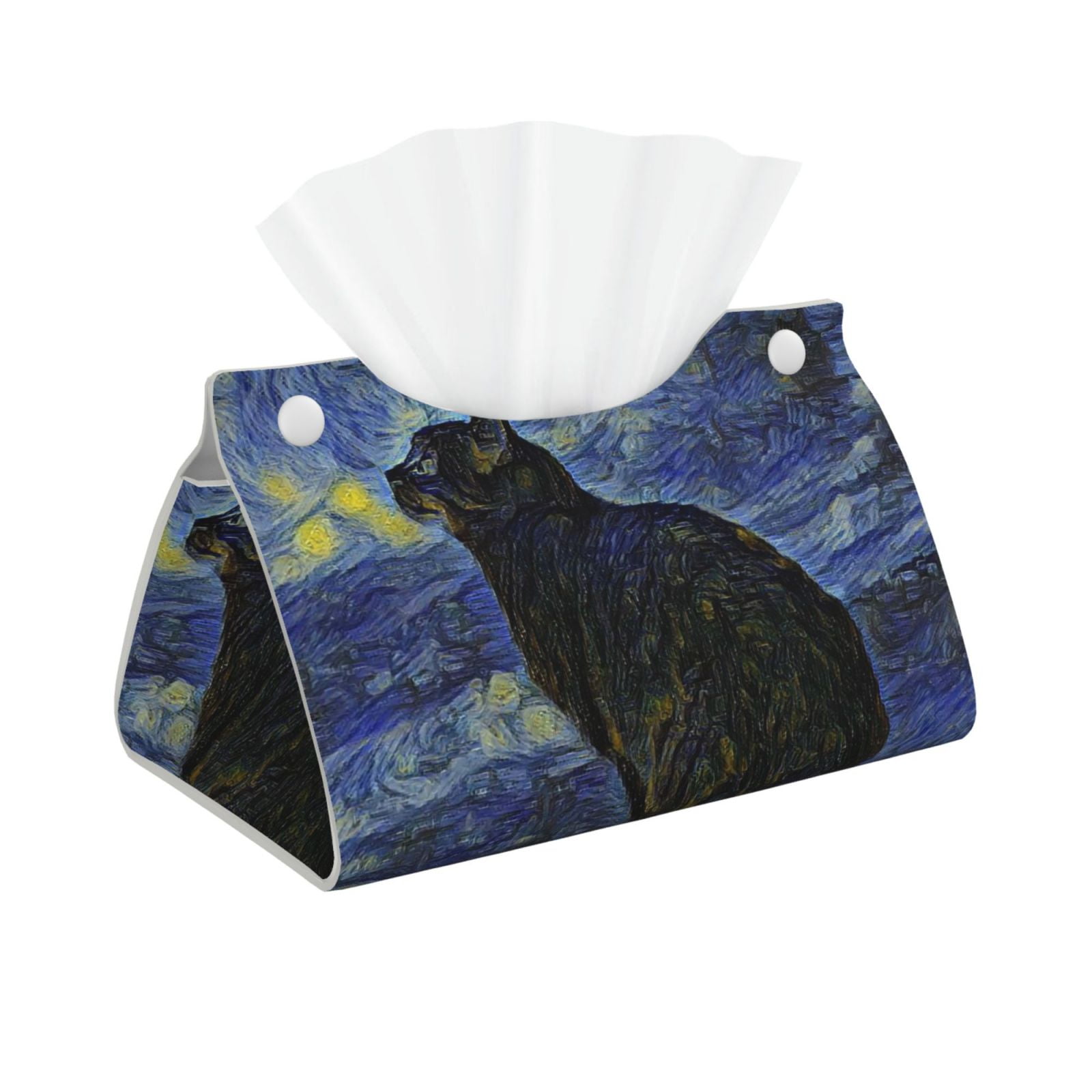 Leather Tissue Box Cover - Shambhala Cat Long PVC Tissue Box Holder for ...