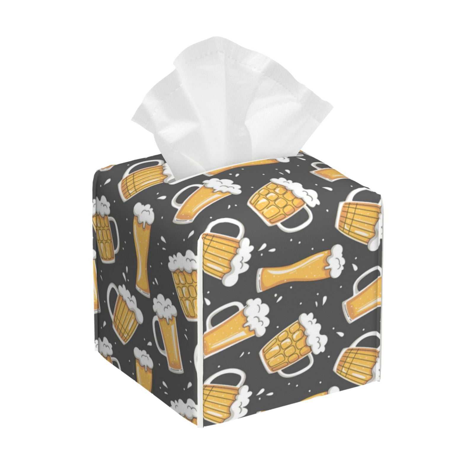 Leather Tissue Box Cover Square - Beer2 Waterproof Tissue Box Holder ...