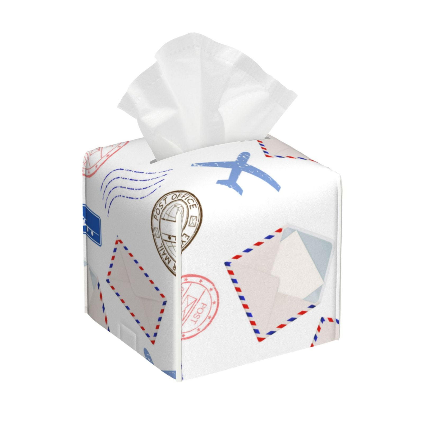 Leather Tissue Box Cover Square - travel envelope Pattern Waterproof ...
