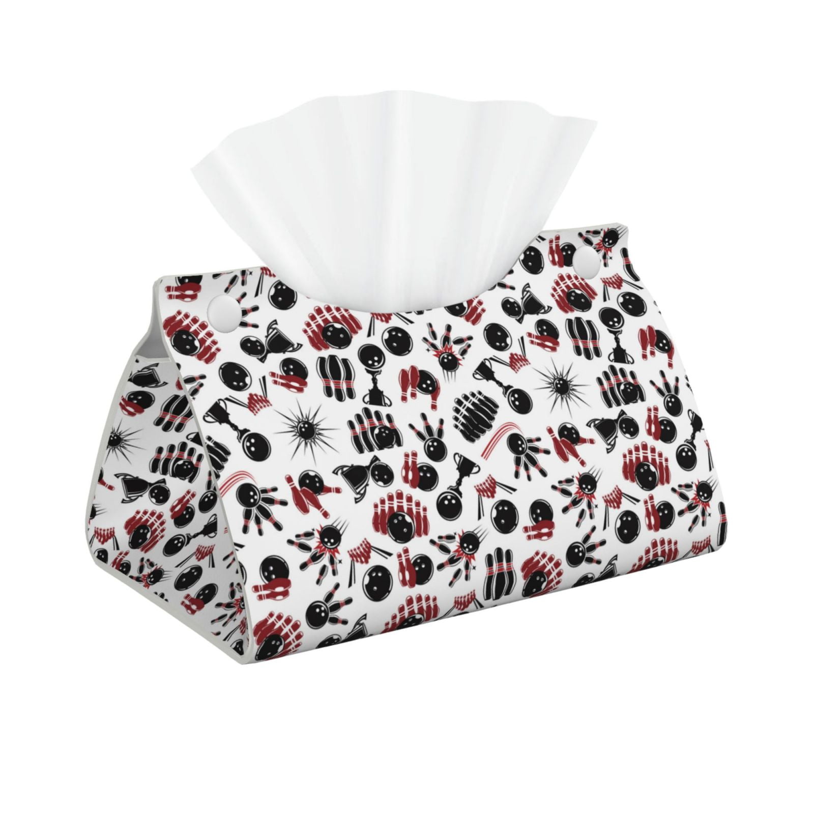 Leather Tissue Box Cover - bowling Long PVC Tissue Box Holder for ...