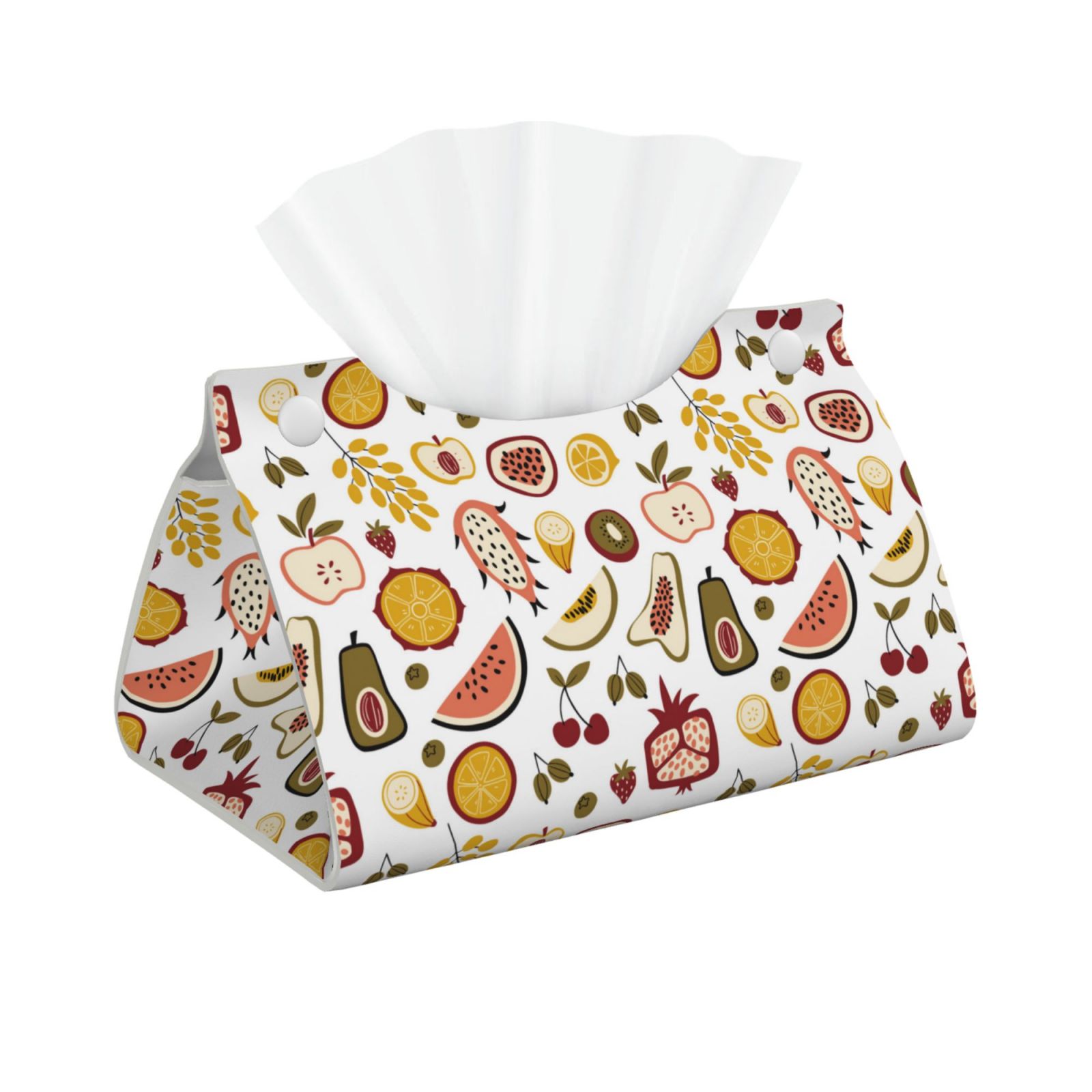 Leather Tissue Box Cover - cartoon watermelon Long PVC Tissue Box ...