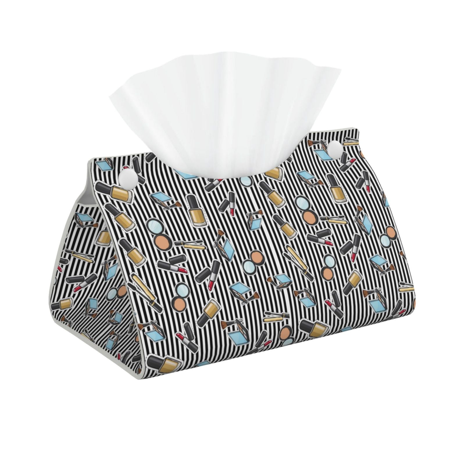 Leather Tissue Box Cover - cute makeup Long PVC Tissue Box Holder for ...