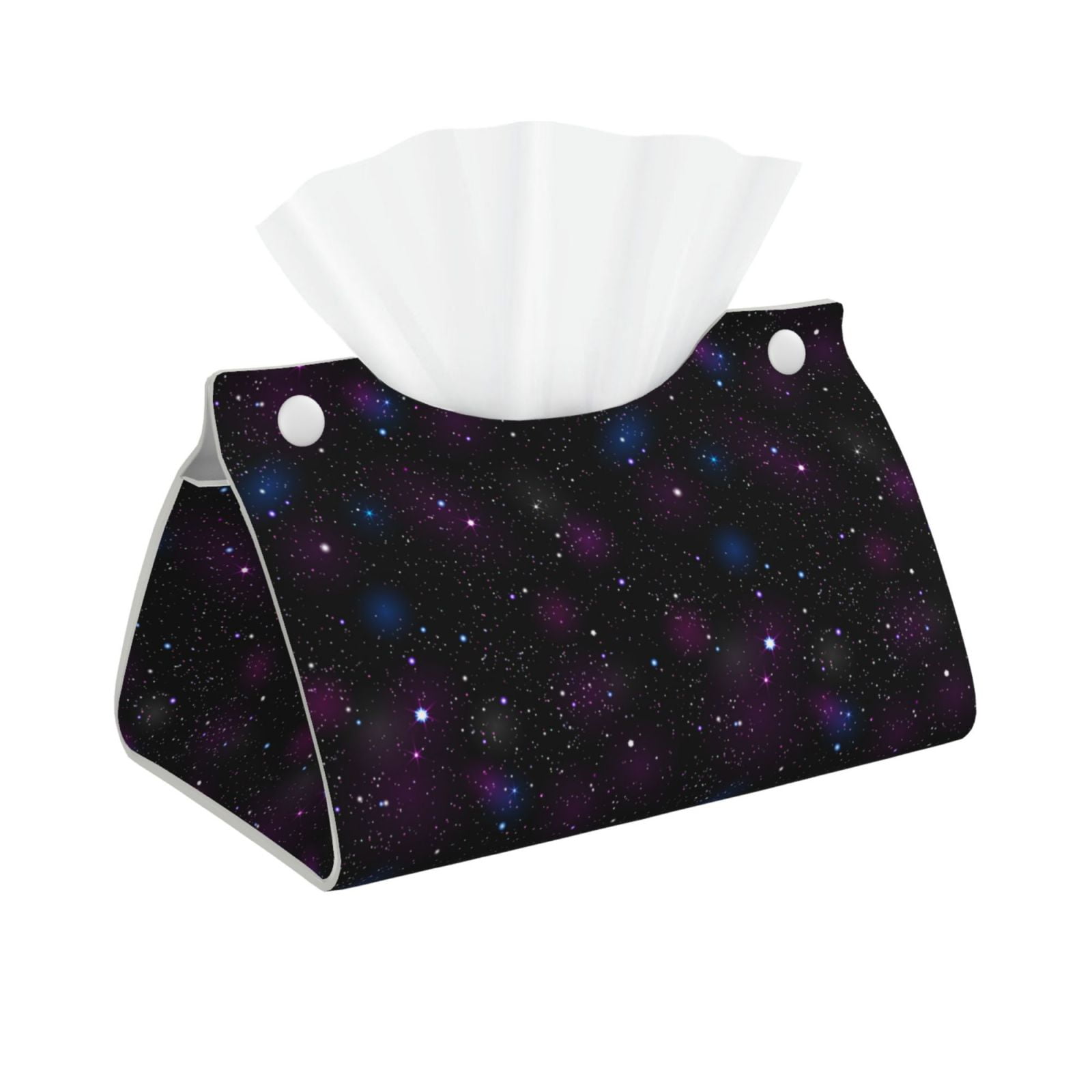 Leather Tissue Box Cover - star starry sky Glitter black Long PVC ...