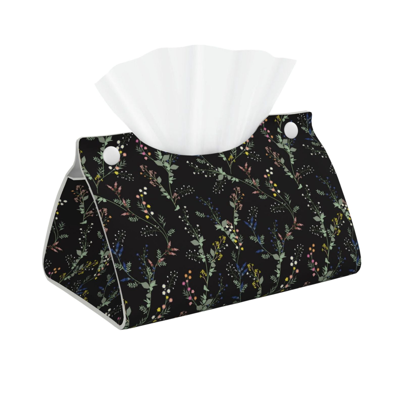 Leather Tissue Box Cover - tree vine Long PVC Tissue Box Holder for ...