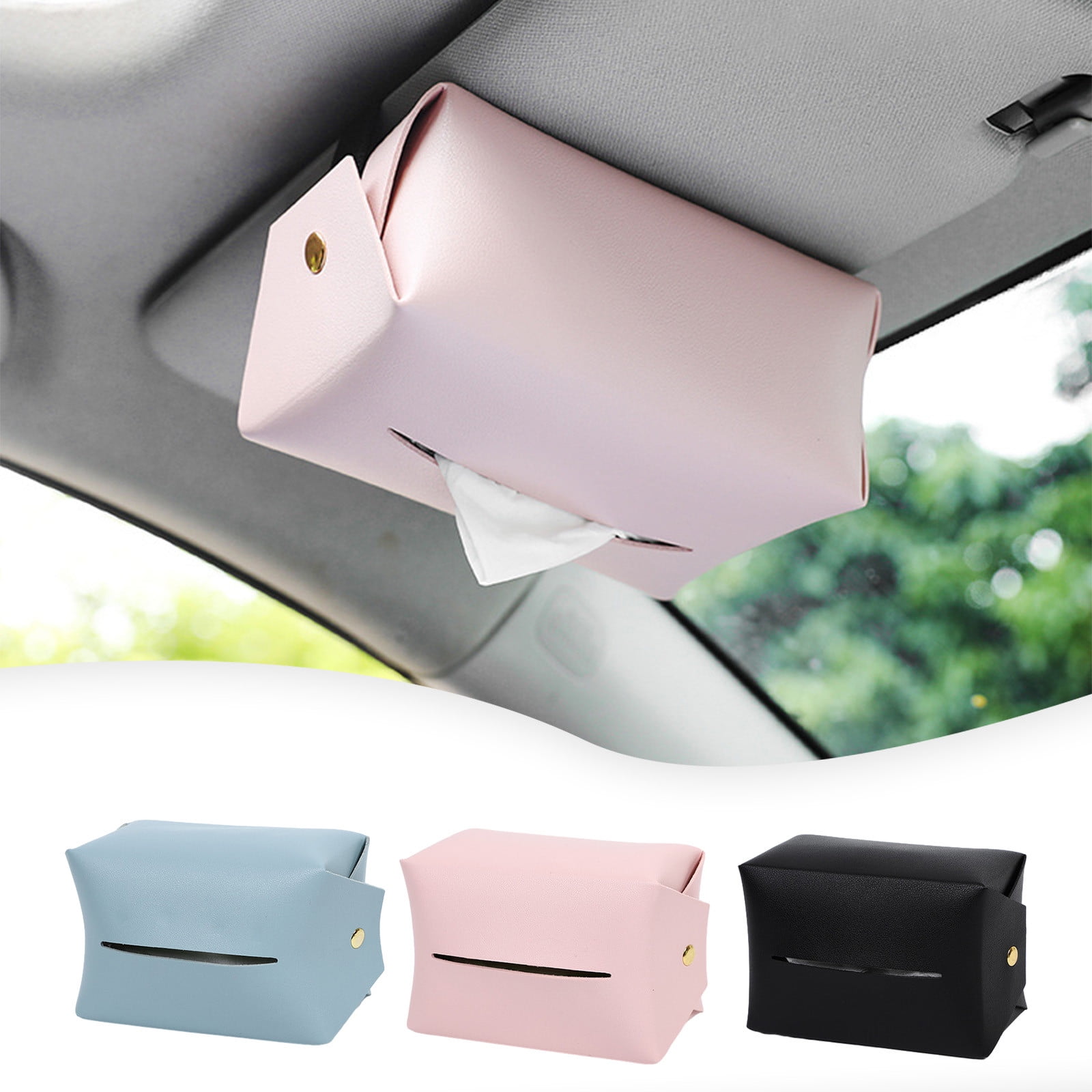 Leather Tissue Box Drawer Box Home Paper Drawer Box Car Living Room ...