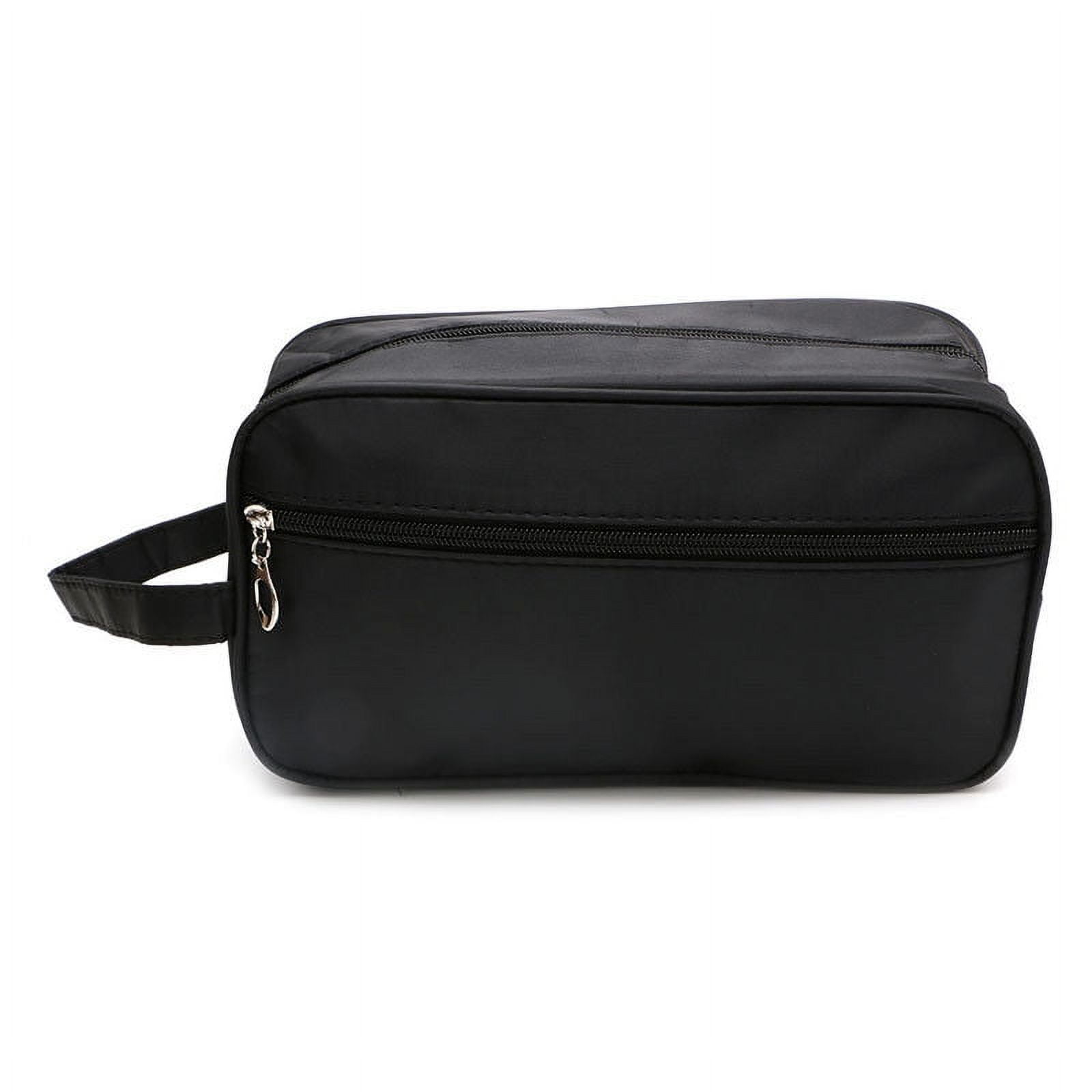 Leather Toiletry Bag for Men Women Travel Dopp Kit Bathroom Shower ...