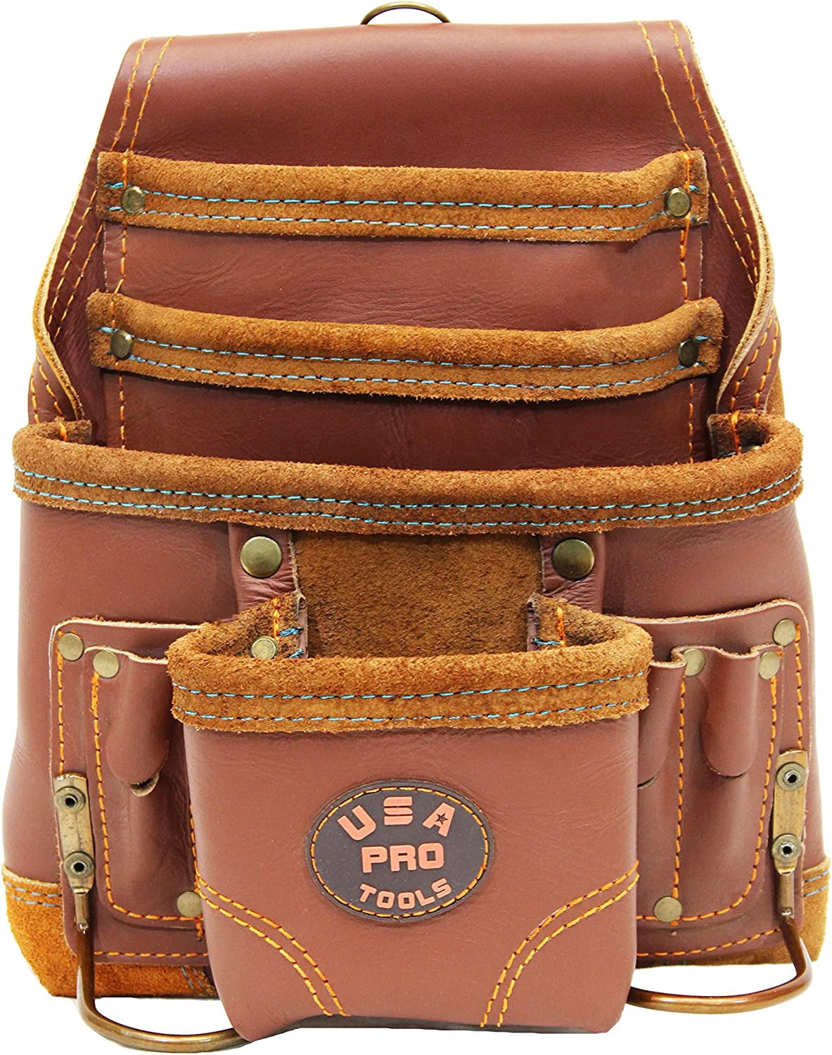 Leather Tool Pouch for Carpenter | for Electricians, Plumbers, Handyman ...